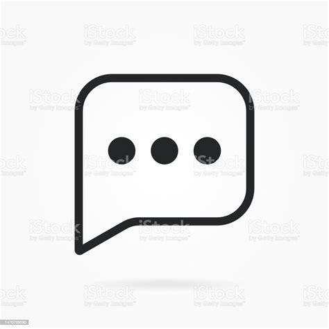 3d Isolated Vector Elements Minimal Modern Message Chat Speak Dialog Chatting Icon Emblem Symbol