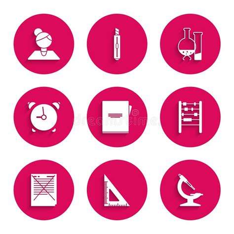 Set Notebook Triangular Ruler Microscope Abacus Exam Paper With Incorrect Answers Survey