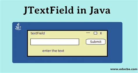 JTextField на Java Вивчіть методи та приклади JTextField на Java Розробка програмного