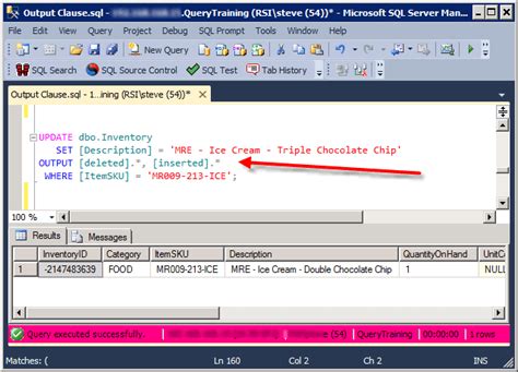 Output Clause In Sql Server Sql Editor Overview
