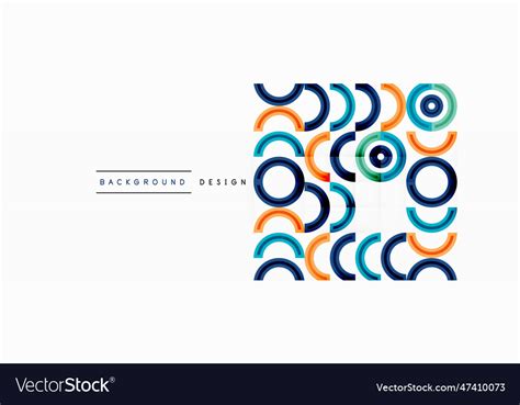 Circles Are Arranged In A Grid Pattern Abstract Vector Image