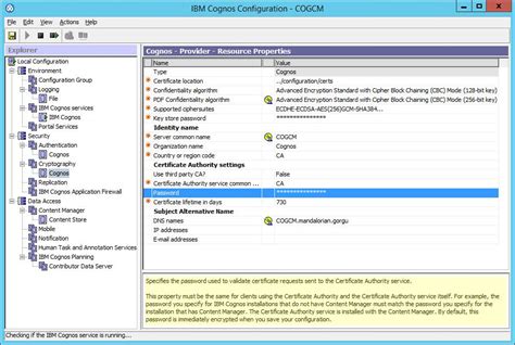 Server Name Error When Testing Gateway Cognos Configuration Cognos