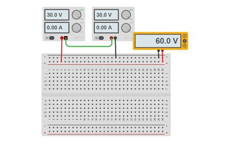 Circuit Design Series Power Supply Tinkercad