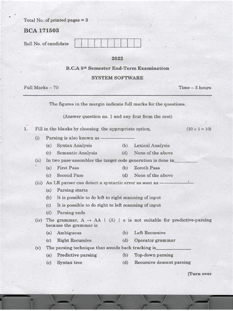 bca 5th sem system software pdf