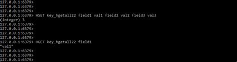 redis hgetall returning value and field from the specified key