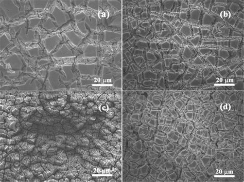 Sem Micrographs Of The Interlayer With Different Molar Ratios Of