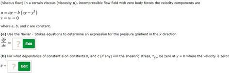 solved viscous flow in a certain viscous viscosity incompressible