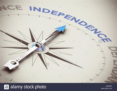 conceptual 3d render image with depth of field blur effect compass needle pointing the blue