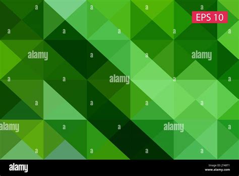 Green Abstract Geometric Background Vector From Polygons Triangle Background Vector