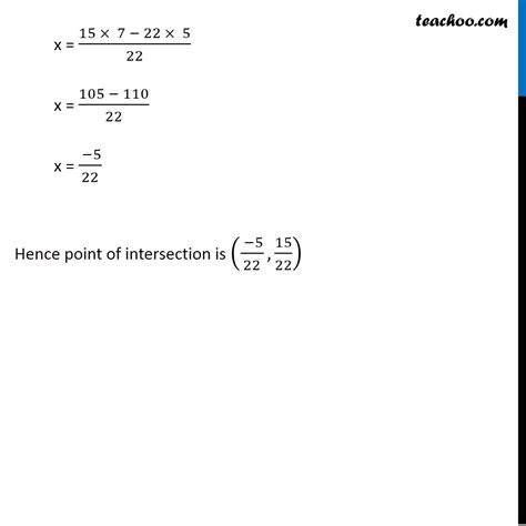 Misc 5 Find Equation Of Line Parallel To Y Axis And Drawn