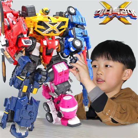 Toy Mini Force X Deformation Robot CM Set In VOLT SAMMY Korean Animation Movie Hand Made