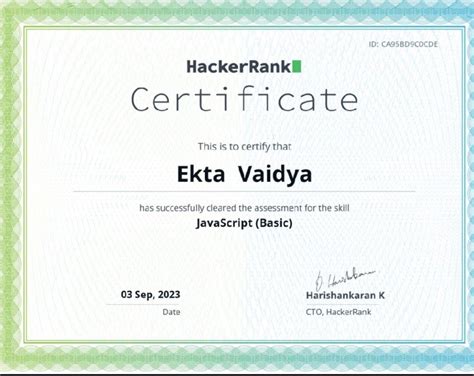 Ekta Vaidya On Linkedin Javascriptcertified Webdevelopment Codingjourney