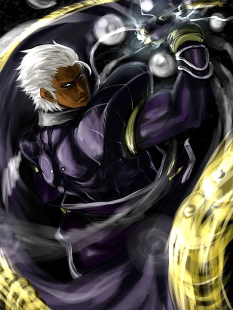 Zero Kof Snk The King Of Fighters Attack Cape Dark Dark Skin Gloves Grey Eyes Male