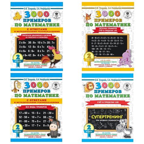 3000 примеров по математике 2 класс Узорова О В Нефедова Е А табличное умножение цепочки