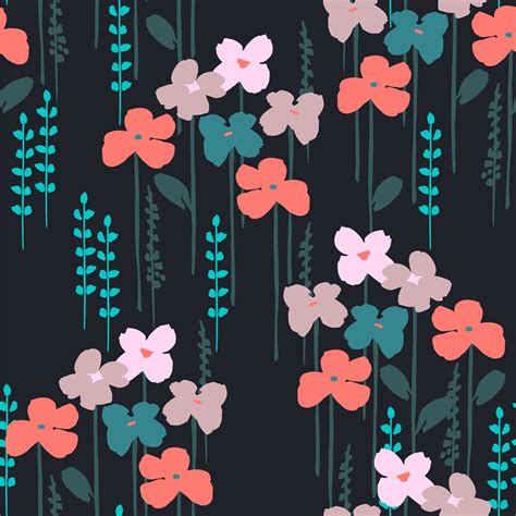 Floral Abstract Seamless Pattern 452638 Vector Art At Vecteezy