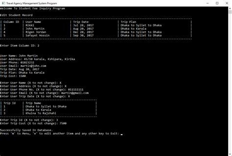 Travel Agency Management System In C With Mysql Code With C