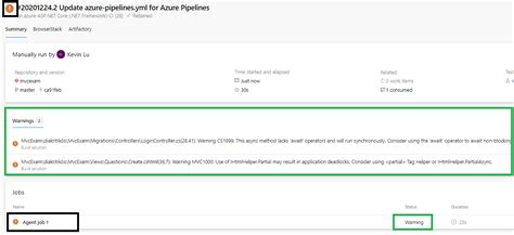 Change Azure DevOps Pipeline Build Status When Warnings Are Thrown Stack Overflow
