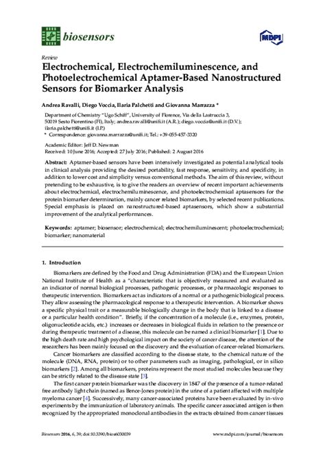Pdf Electrochemical Electrochemiluminescence And Photoelectrochemical Aptamer Based