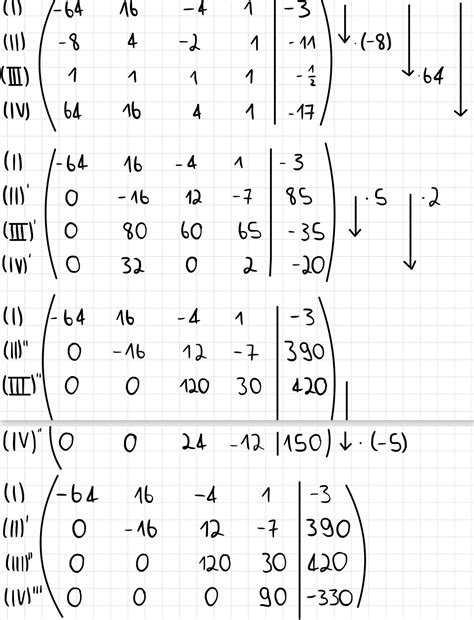 mathefragen de gauß algorithmus 4x4