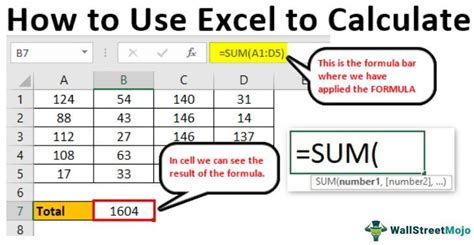 excel as calculator how to use excel for calculation examples
