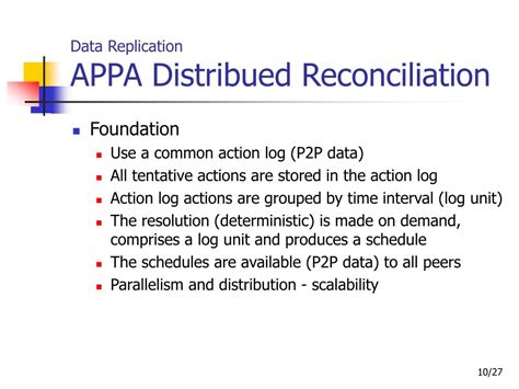Ppt Replication And Query Processing In The Appa Data Management