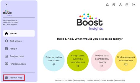 Accessing The Admin Hub In Boost Insights Hachette Learning Help Centre