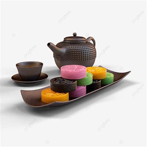 스테레오 민속 딤섬 주전자 3d 일러스트 요소 커피 한국 디저트 찻 주전자 컵 Png 일러스트 및 Psd 이미지 무료