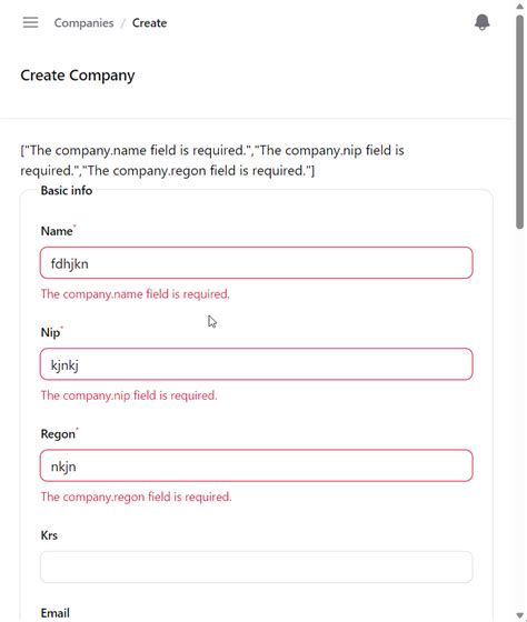 Validation Messages Under Fields Not Showing Filament