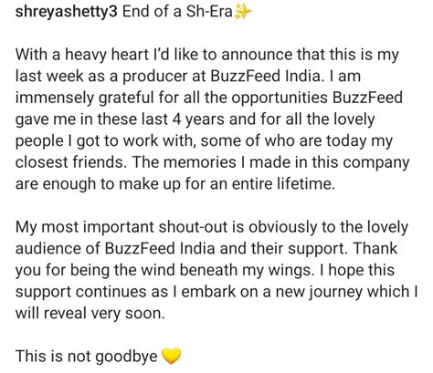 Shreya Shetty Is Leaving Buzzfeed India Rinstacelebsgossip