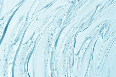 화장품 젤 또는 뷰티 젤리 세럼 감촉 배경 투명 한 스킨 케어 콜라겐 제품 배경 항균 소독제 또는 액체 수분 토너 얼룩 닫기 사진 각질제거 스크러브에 대한 스톡 사진 및