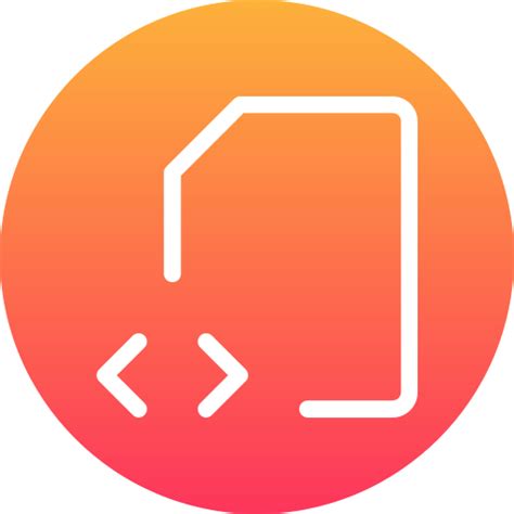 Code Generic Flat Gradient Icon