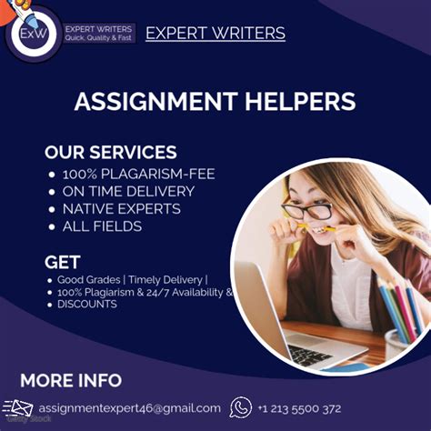 Purple Professional Assignment Help Instagram Post Template Postermywall