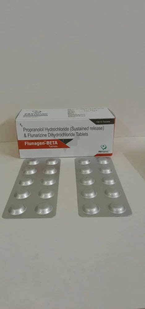 Propranolol Hydrochloride And Flunarizine Dihydrochloride Tablet 10 Mg At ₹ 125 Stripe In Panchkula