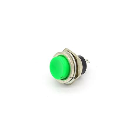 Push Buton Cu Metal Verde Fara Retinere 220V 3A