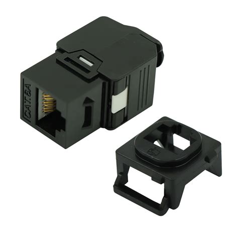 Cat6a Data Rj45 Modular Socket Black