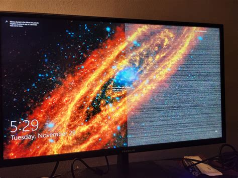half of monitor is static y r computerhelp
