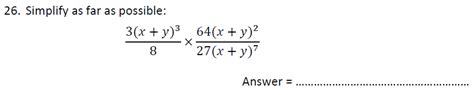13 Plus 13 Maths Algebraic Expressions Past Paper Questions Piacademy