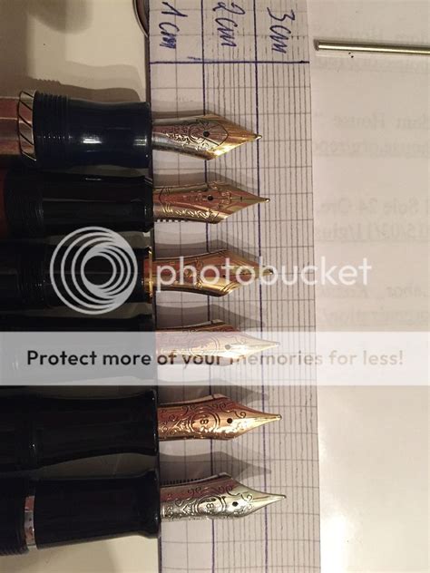 Nib Length Comparison Of Nibs Tines The Fountain Pen Network