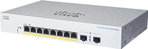 Cisco 8 Port Gigabit Smart Switch With 8 Poe Rj45 And 2 Sfp Ports