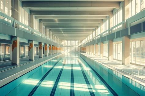 the empty swimming pool premium ai generated image