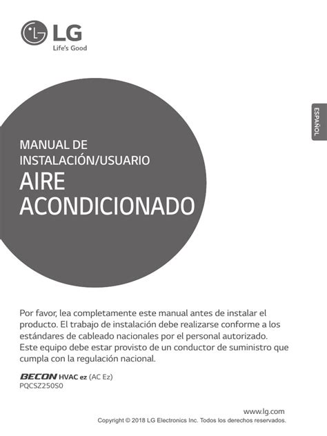 manual instalacion control centralizado ac ez mfl70640101 im om