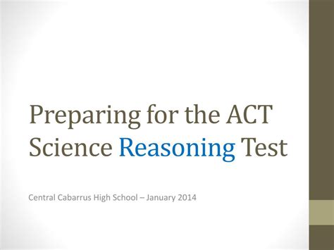 Ppt Preparing For The Act Science Reasoning Test Powerpoint Presentation Id 2836914