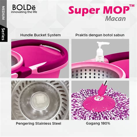 Blode Super Mop Stainless Macan Ufo Elektronika Toko Elektronik Online
