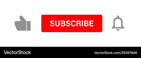 Youtube 3d Subscribe Button And Bell Icon Free After