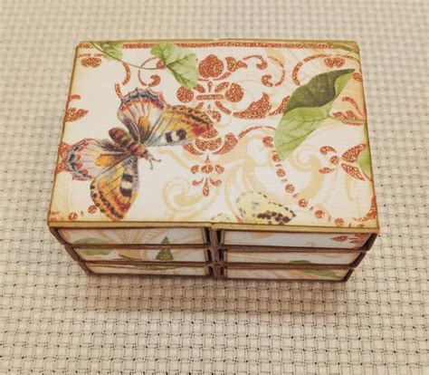 Pen Nib Storage Chest Holds S Of Nibs Six Drawer Lined Etsy