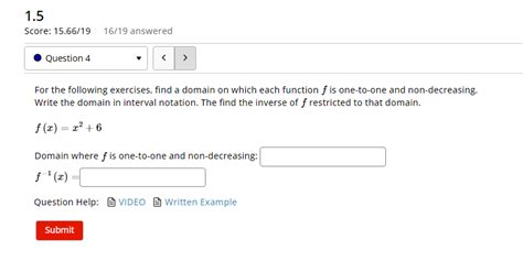 Solved For The Following Exercises Find A Domain On Which Chegg