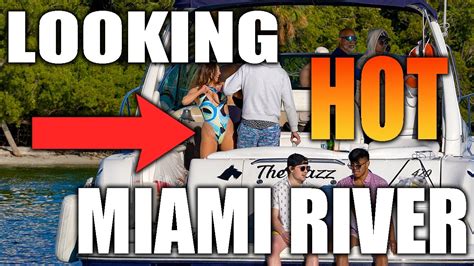 Those Tan Lines Look H🔥t Check It Out Miami River Droneviewhd