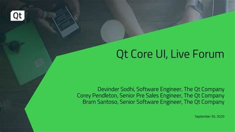 qt core ui live forum ppt
