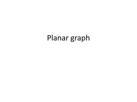 Planar Graph Pptx