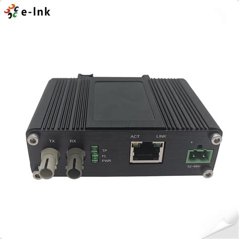 Din Rail Industrial 10base T To 10base Fl Fiber Ethernet Media